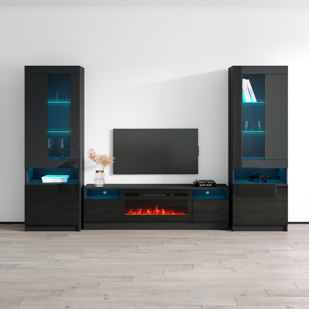 Duke BL-EF Fireplace Entertainment Center — A&M Discount Furniture